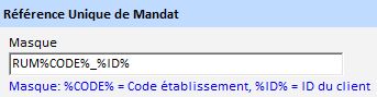 Etablissement - Configuration V12